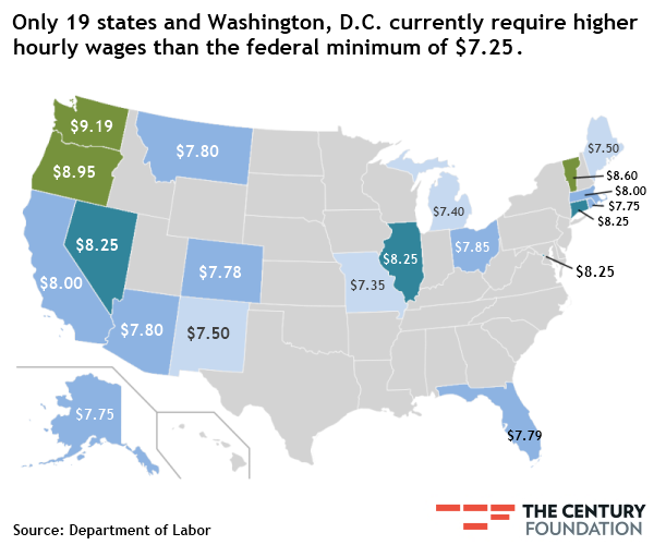 Map: Raising the Federal Minimum Wage to $9 Would Increase Worker Pay ...
