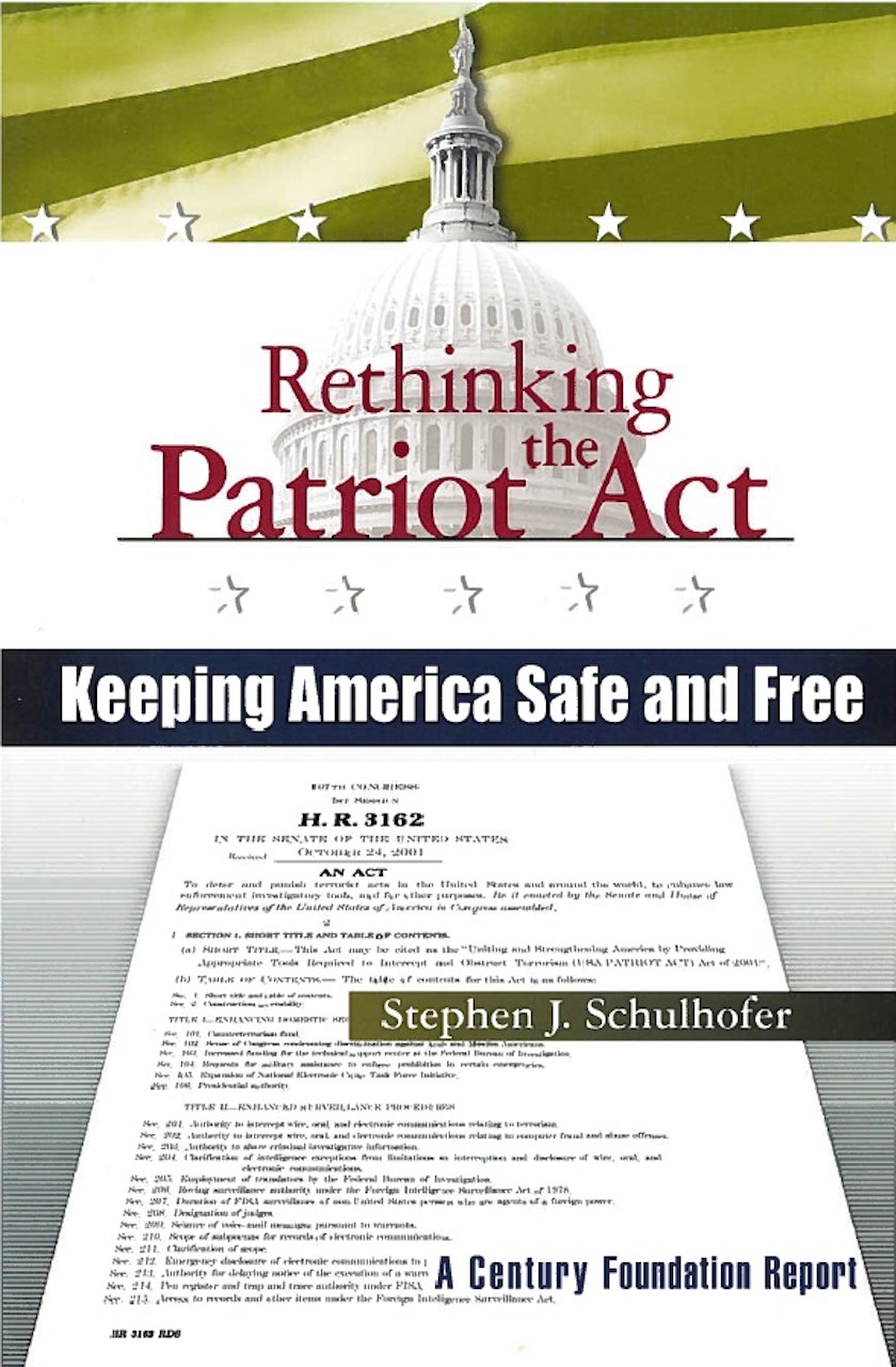 Book - Rethinking the Patriot Act