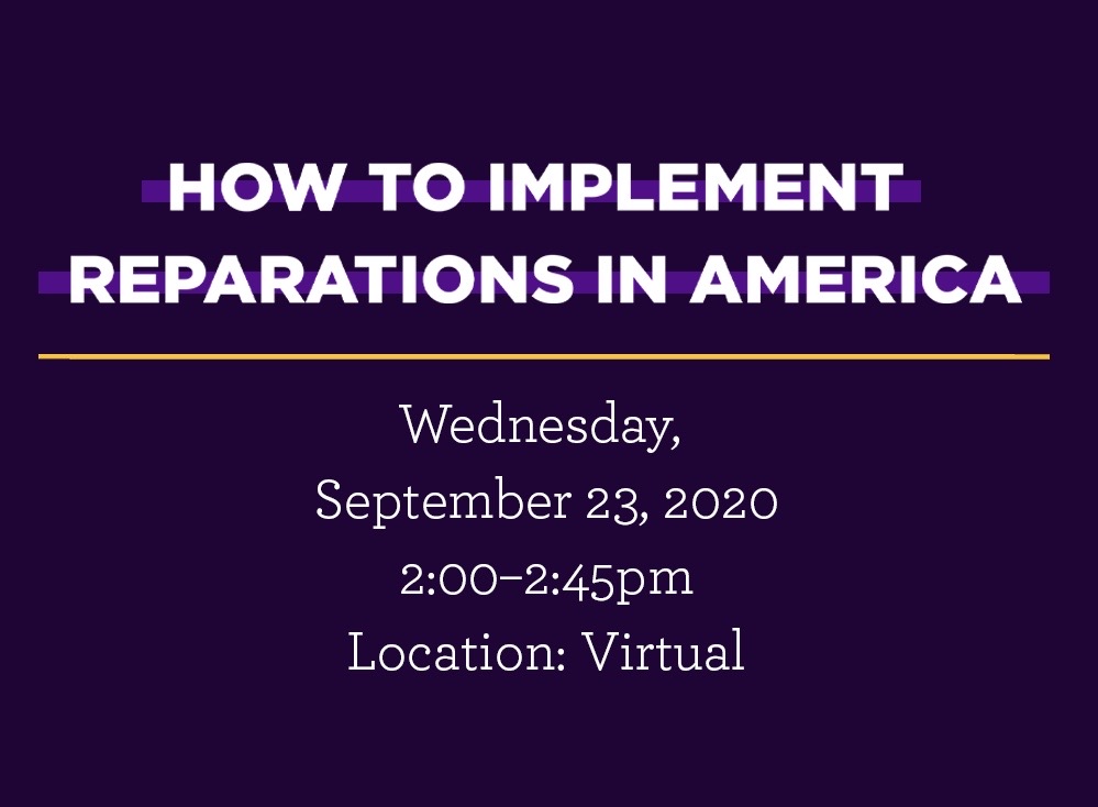 How to Implement Reparations in America